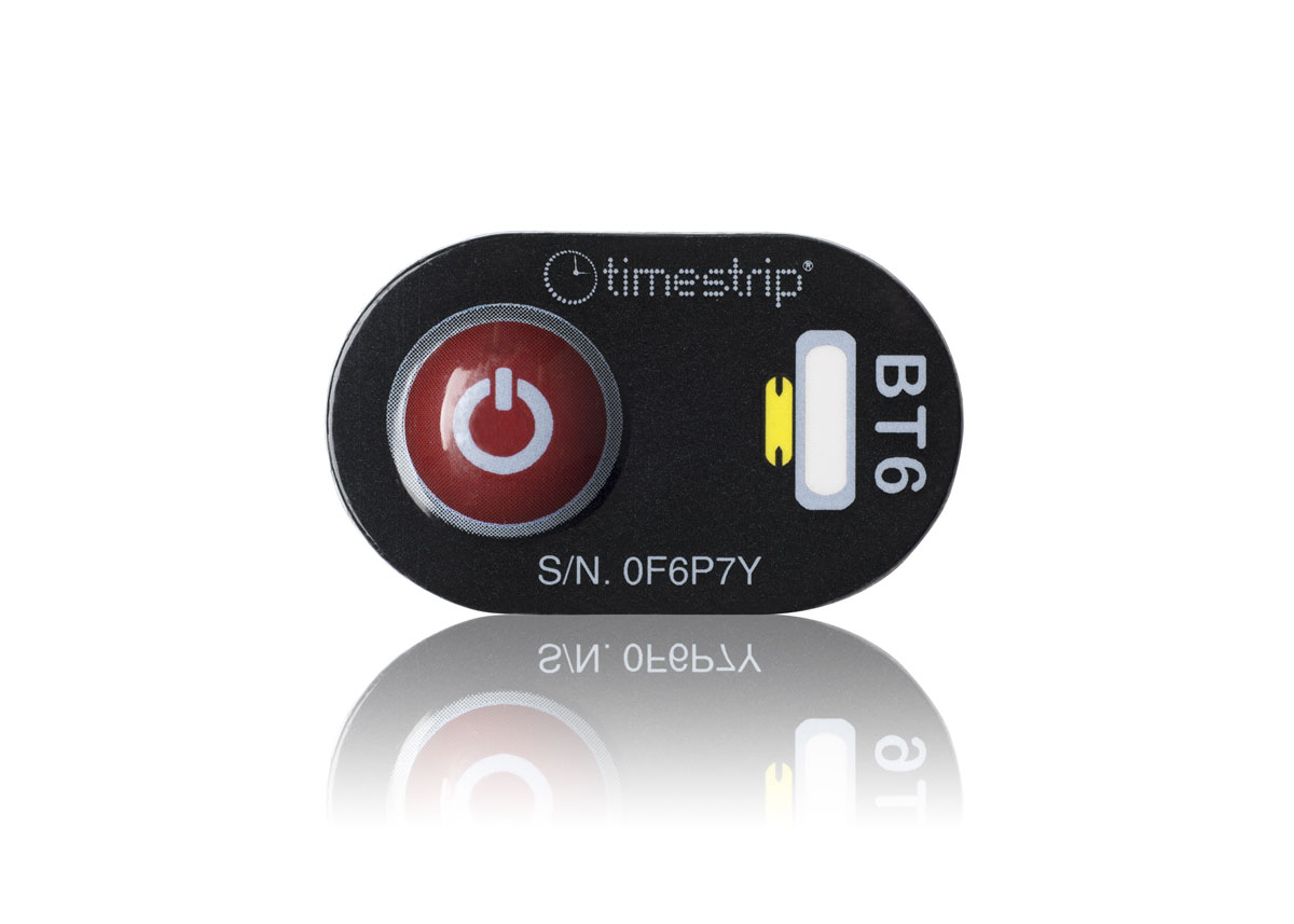 Blood Temp. Temperature indicators. TIMESTRIP - Sercalia