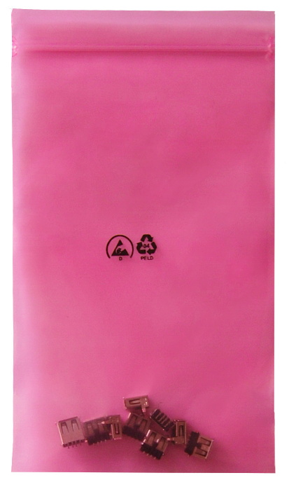 Antistatic bag. Pink bag. ESD protection - sercalia.com